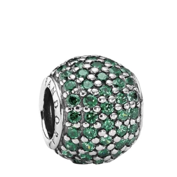 Pandora | Jewelry | Pandora Green Pave Lights Charm | Poshmark